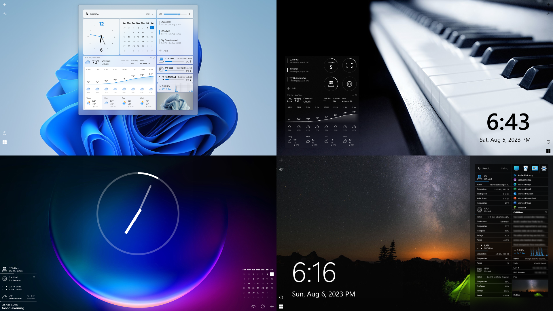 GitHub - SteveHsuDrawing/quanto: Quanto is a desktop customization tool based on Rainmeter.