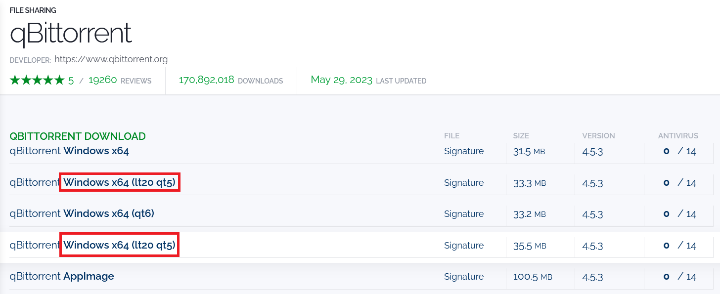 Error in FOSSHUB download label · Issue #19036 · qbittorrent/qBittorrent · GitHub