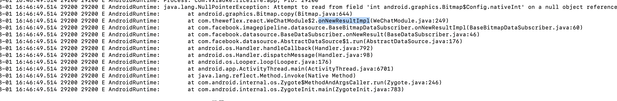 android分享图片闪退，主要有bitmap.getConfig()异常引起 · Issue #436 · yorkie/react-native-wechat · GitHub