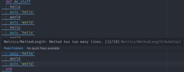 Rubocop - Parent Lint Error Makes Squiggly Lines for all Children · Issue #535 · rubyide/vscode ...