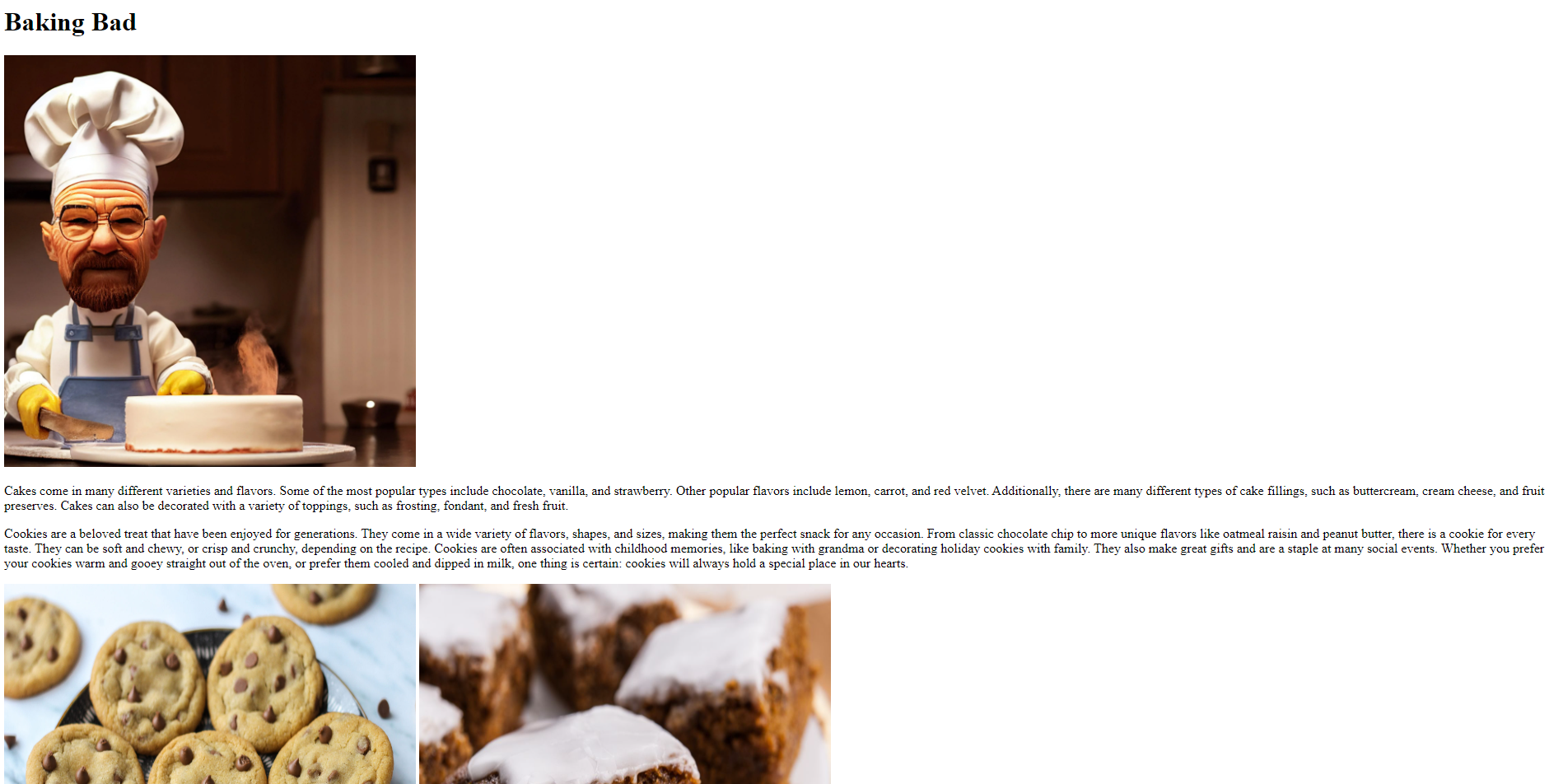 GitHub - Rookie2556/BakingBadCSS: On top of alr existing Baking Baking HTML, to make it more ...