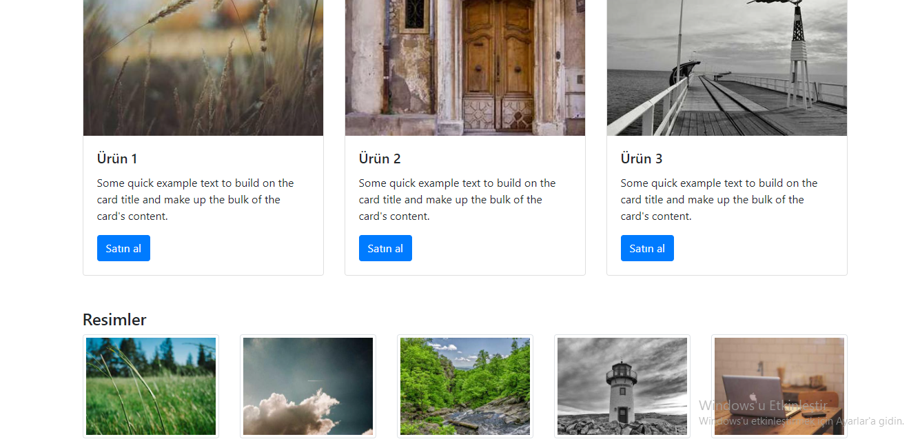 GitHub - Busraaydinn/Bootstrap-ornekweb