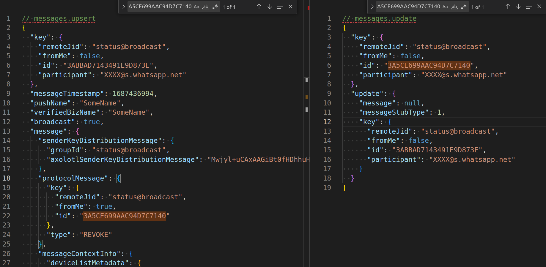 Protocol message REVOKE overwriting the message key ID · Issue #175 · WhiskeySockets/Baileys ...