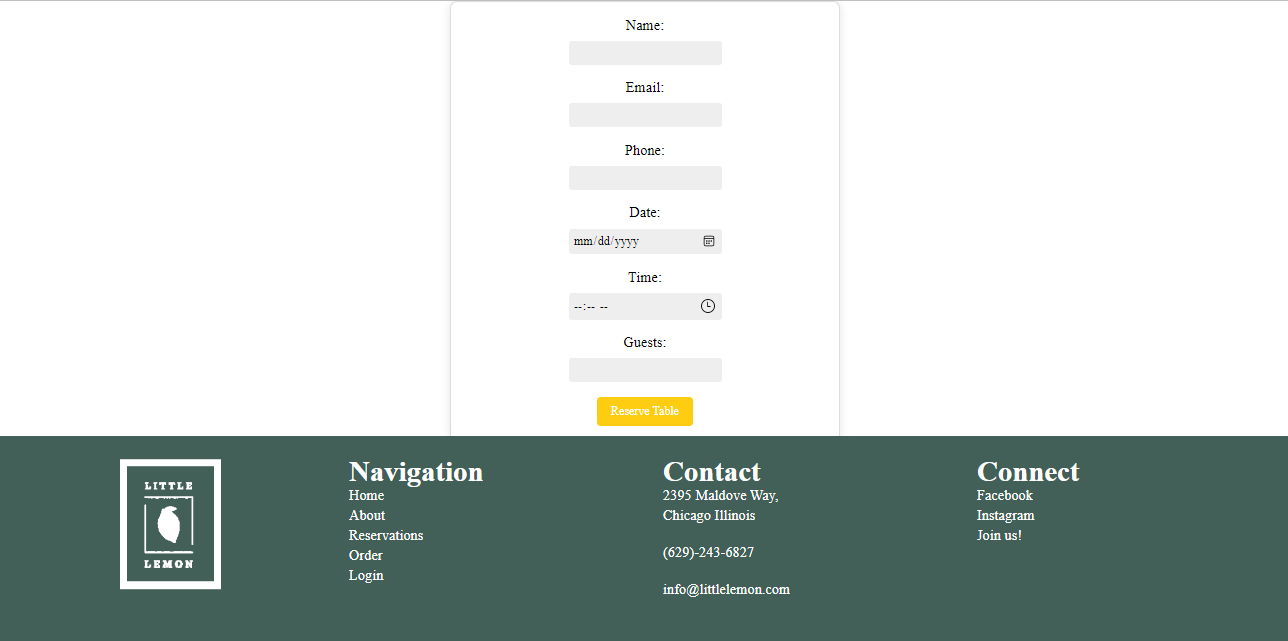 GitHub - Faareh-Ahmed/Little-Lemon-Capstone-Project: This is a Little-Lemon Restaurant website ...