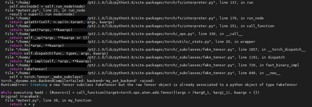 Faketensor Runtimeerror When Running Fxinterpreter In Fakemode While Dynamic Is Set To True