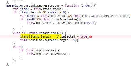 BasePicker throw error "Cannot read property 'focus' of null" when resetFocus · Issue #4156 ...