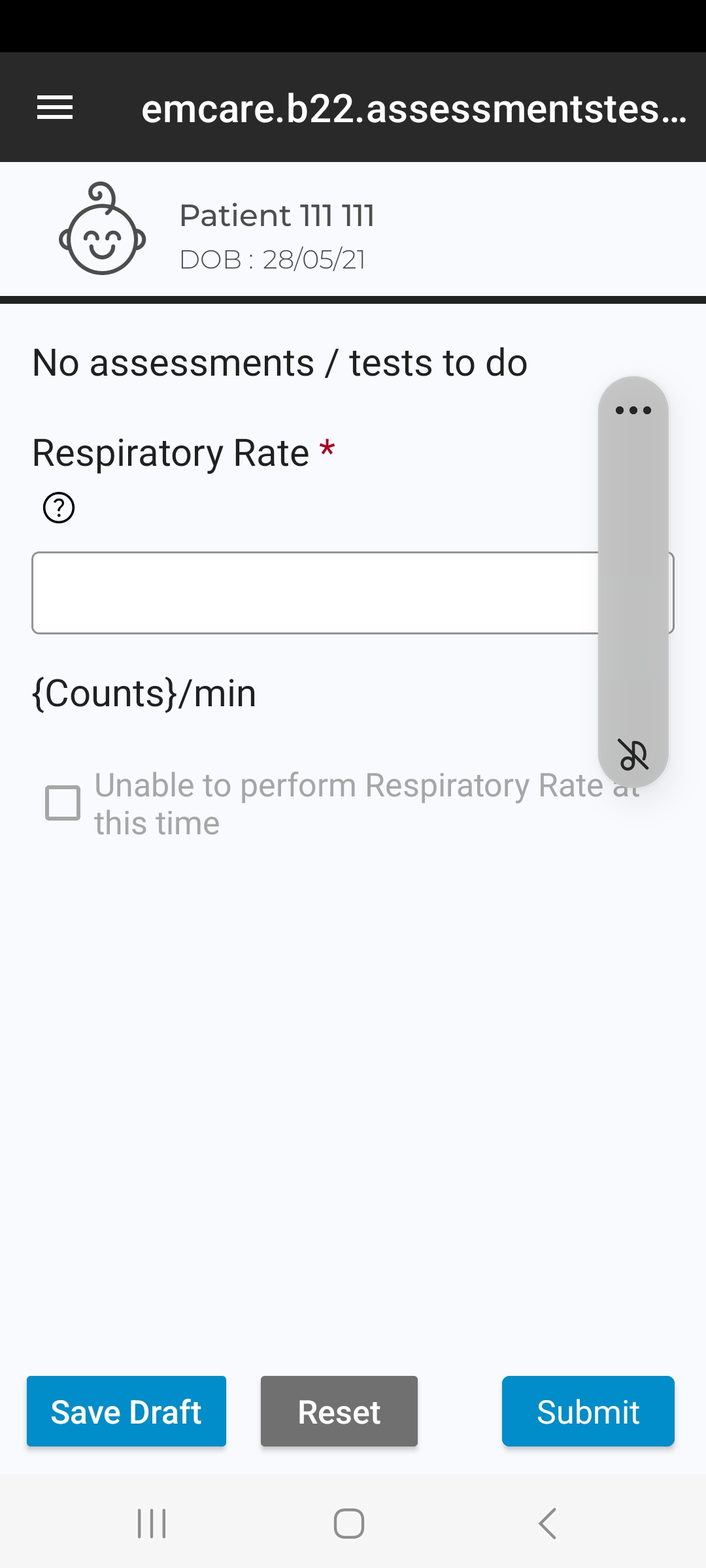 Assessment question and "No assessment to do" both appearing togeother ...
