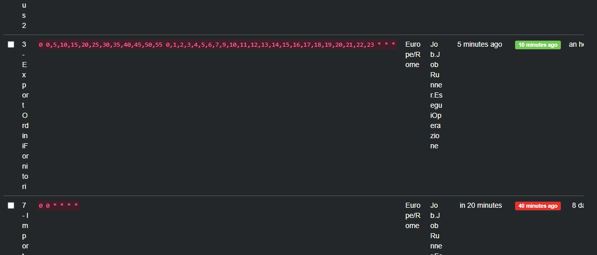 Dashboard graphical issue: Recurring job table doesn't handle very long cron strings · Issue ...