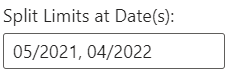 Adding multiple dates to split limits · Issue #94 · AUS-DOH-Safety-and ...