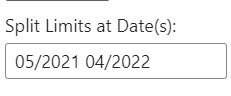 Adding multiple dates to split limits · Issue #94 · AUS-DOH-Safety-and ...