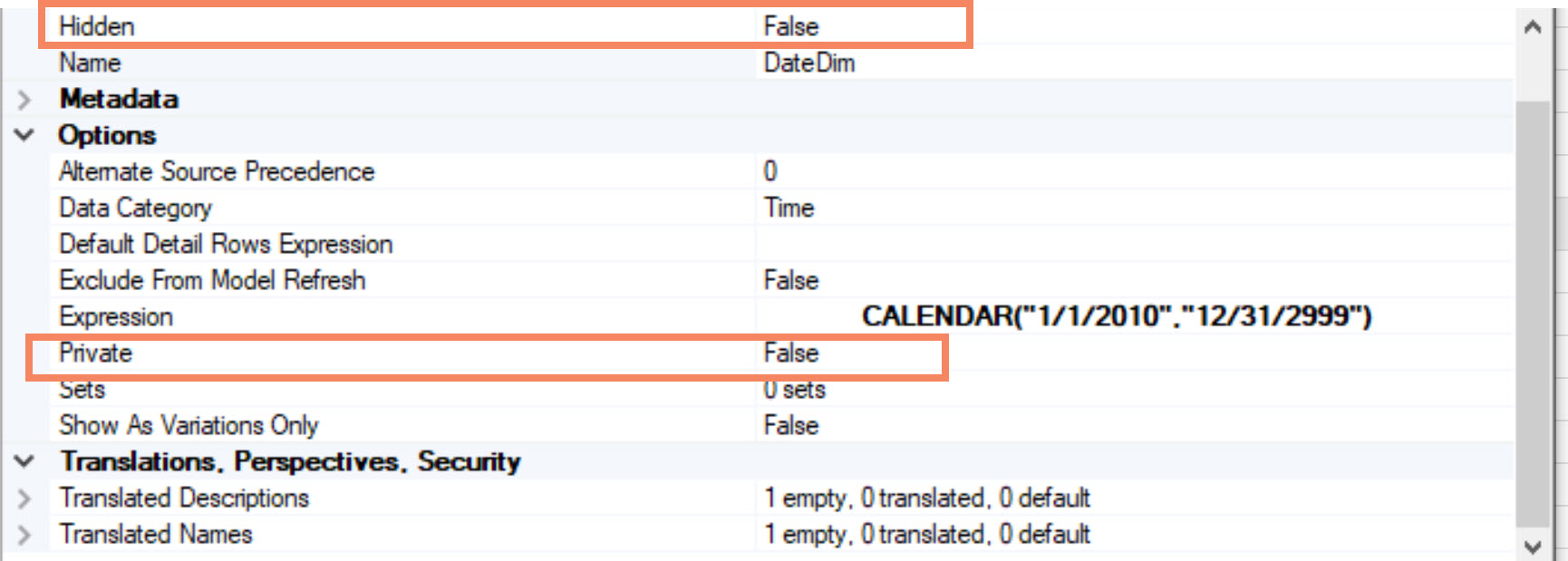 Q: Difference between Private and Hidden for a selected table · Issue #540 · TabularEditor ...
