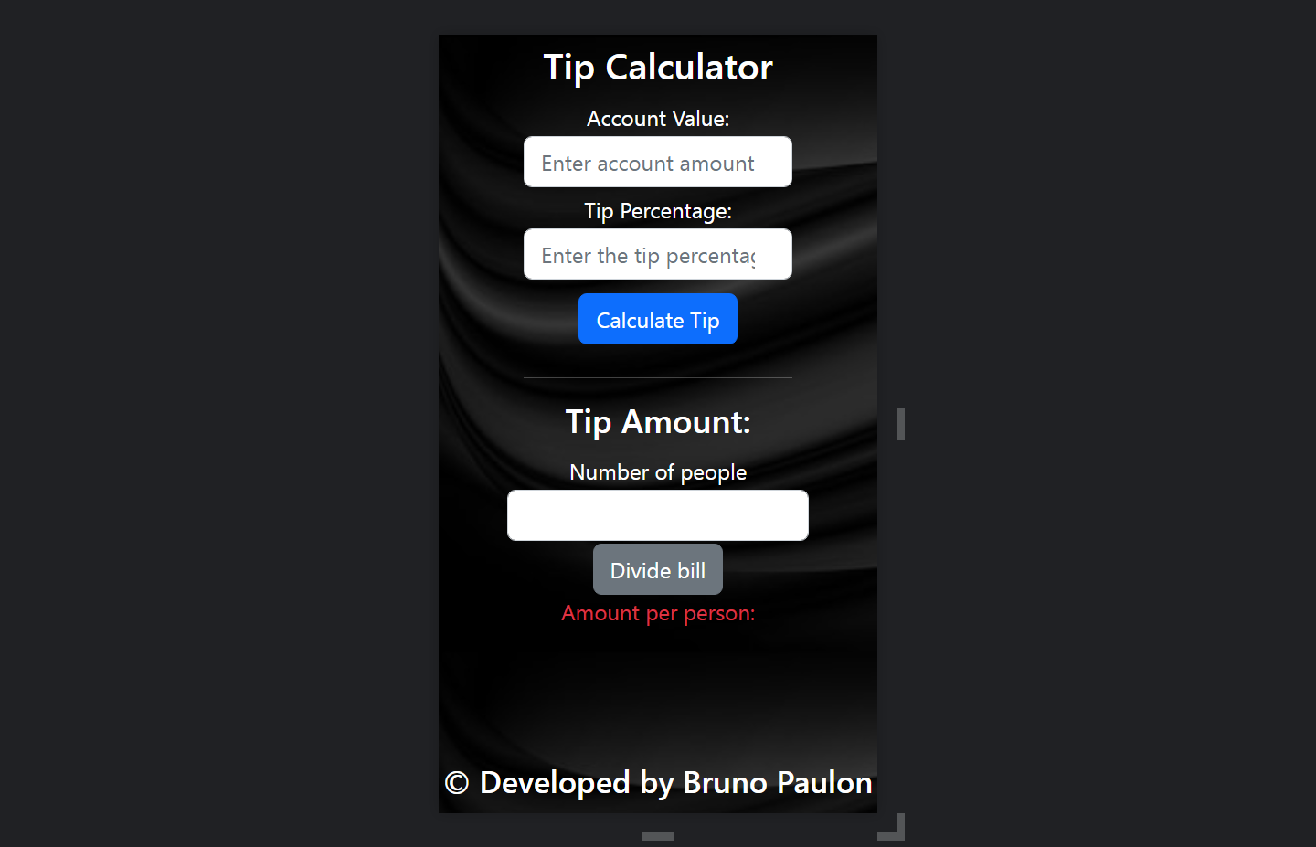 GitHub - Bfrpaulon/tip-calculator GitHub - Bfrpaulon/tip-calculator