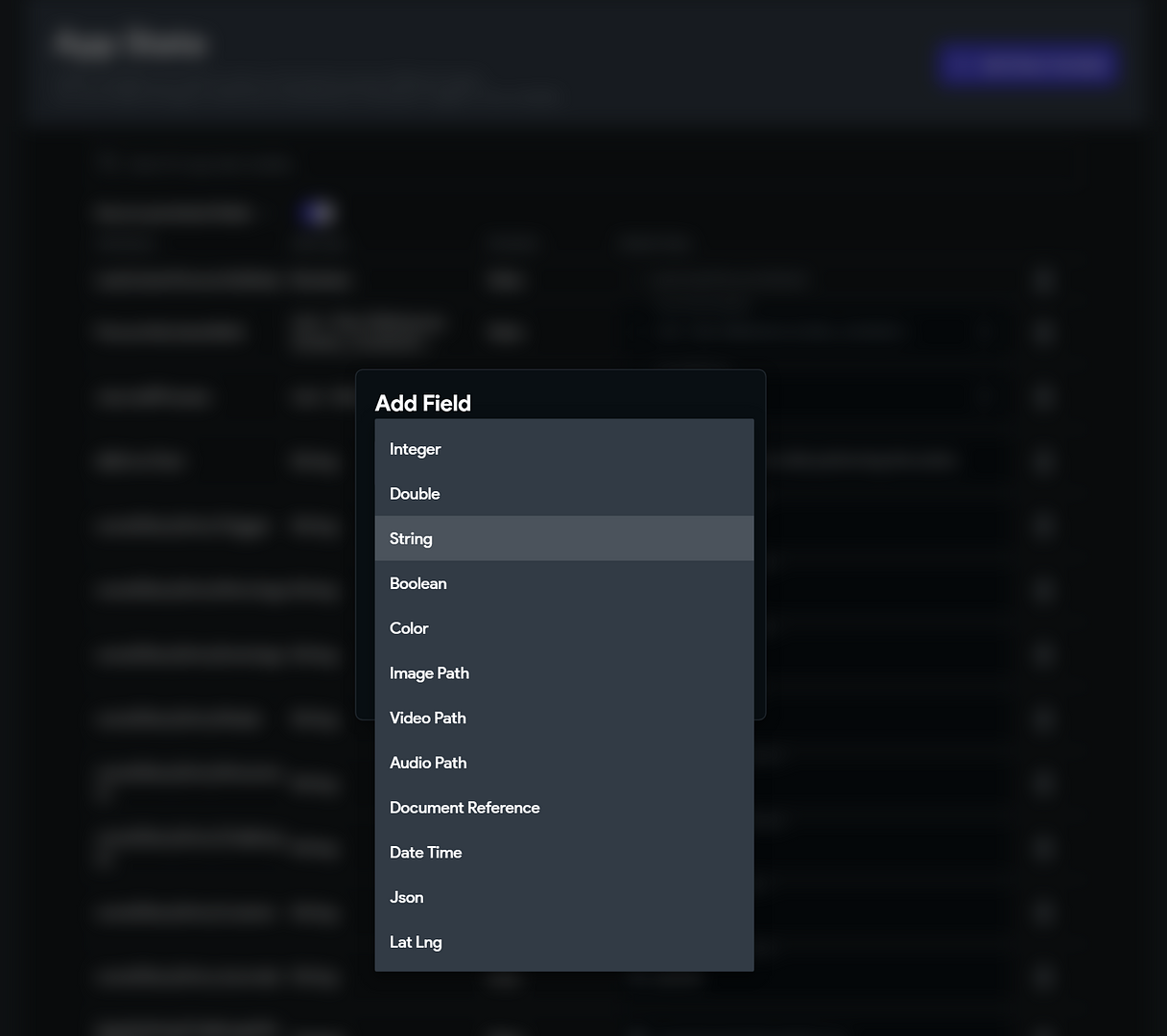 Data Type not available as option in App State · Issue #915 ...