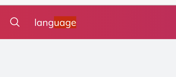 [Desktop] [Ubuntu] settings-searchbar select highlight colour red on ...
