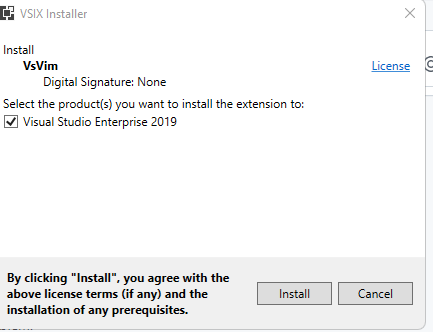 Cannot install/detect on VS2022 · Issue #2941 · VsVim/VsVim · GitHub