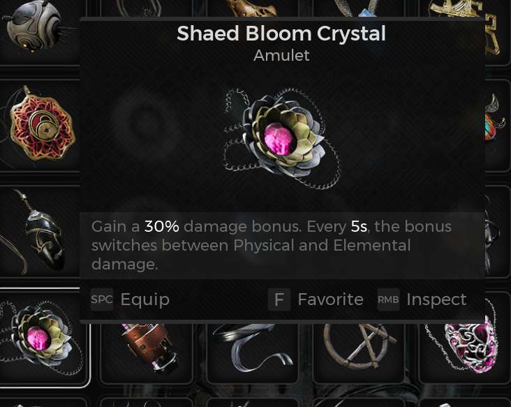 Shaed Bloom Crystal is marked as a ring, but it's an amulet · Issue #37 · Razzmatazzz ...