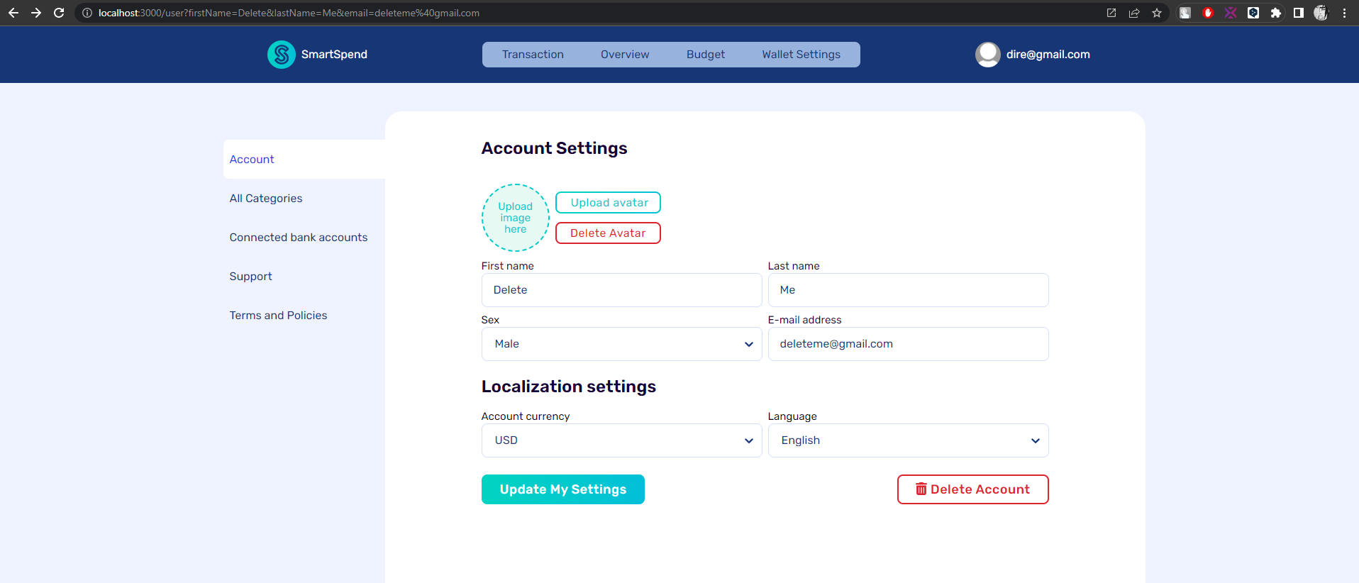 Add user profile page · Issue #70 · BinaryStudioAcademy/bsa-winter-2022-2023-smartspend · GitHub
