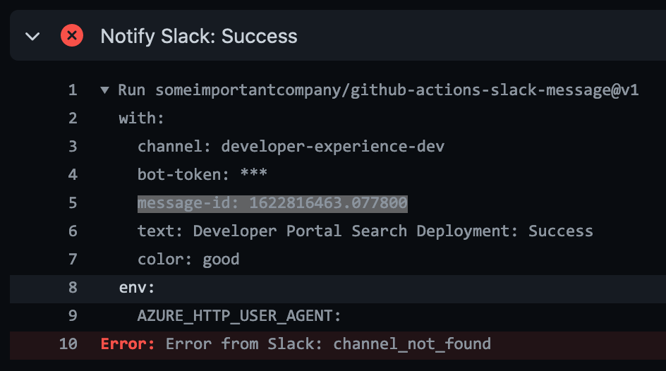 Error from Slack: channel_not_found · Issue #10 · someimportantcompany/github-actions-slack ...