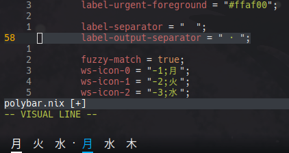 feat(i3): Add label for separator between outputs by darkwater · Pull Request #2065 · polybar ...