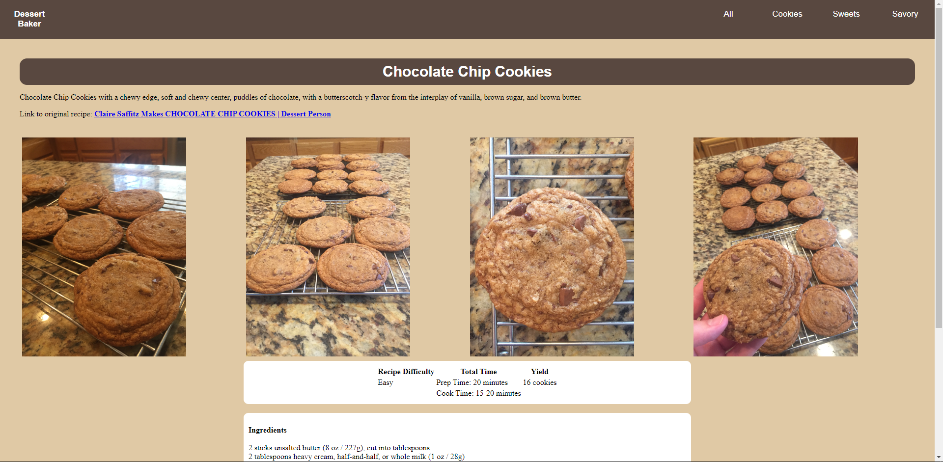 GitHub - Lehgace/Dessert-Baker-HTML-Project