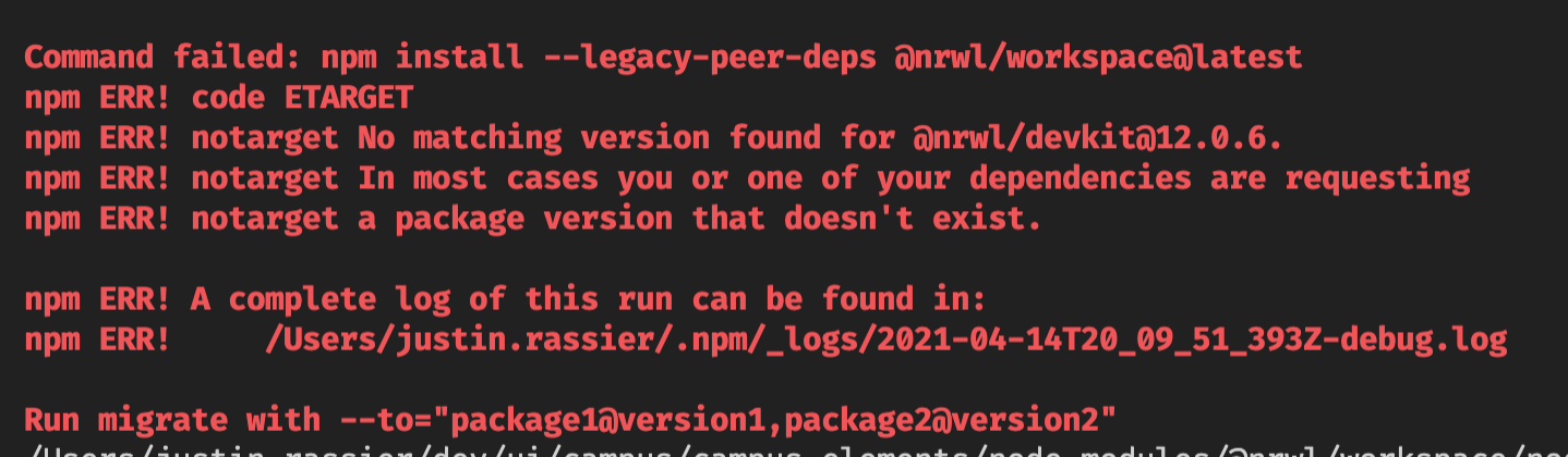 Broken Dependencies · Issue 5351 · Nrwlnx · Github