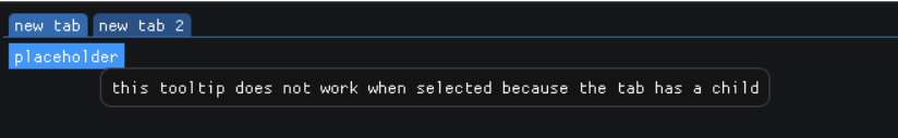 selected tabs with a tip= does not show the tip when hovered · Issue #171 · hoffstadt/DearPyGui ...