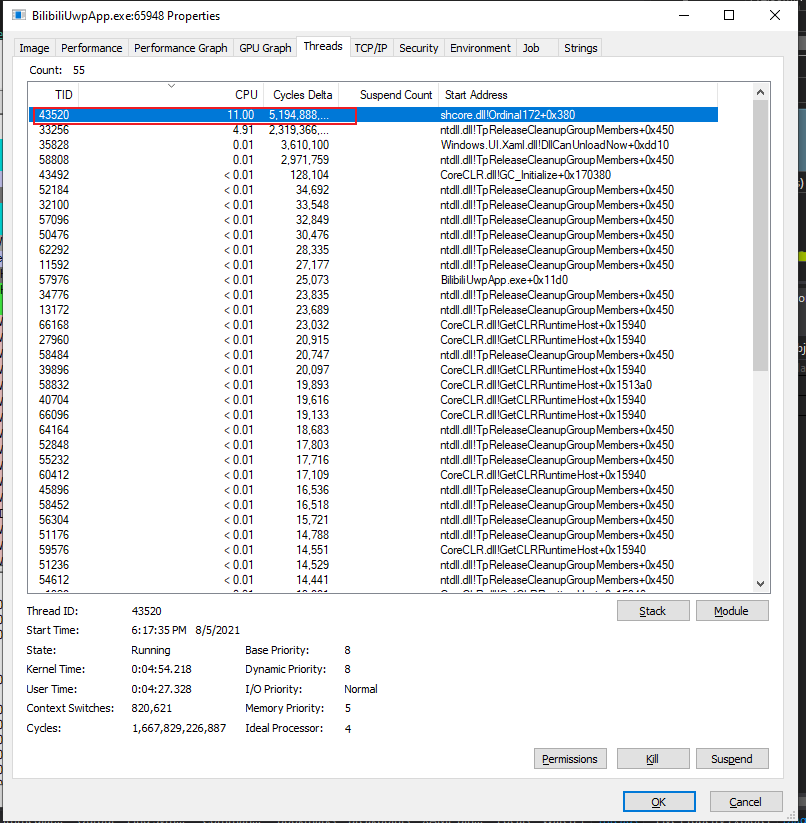 High cpu and memory consumption in UWP app · Issue #1180 · microsoft/WindowsAppSDK · GitHub