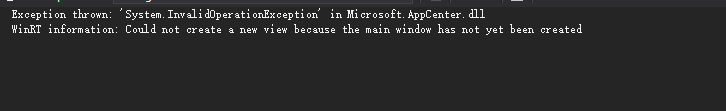starting AppCenter in application's constructor throws InvalidOperationException. · Issue #1275 ...