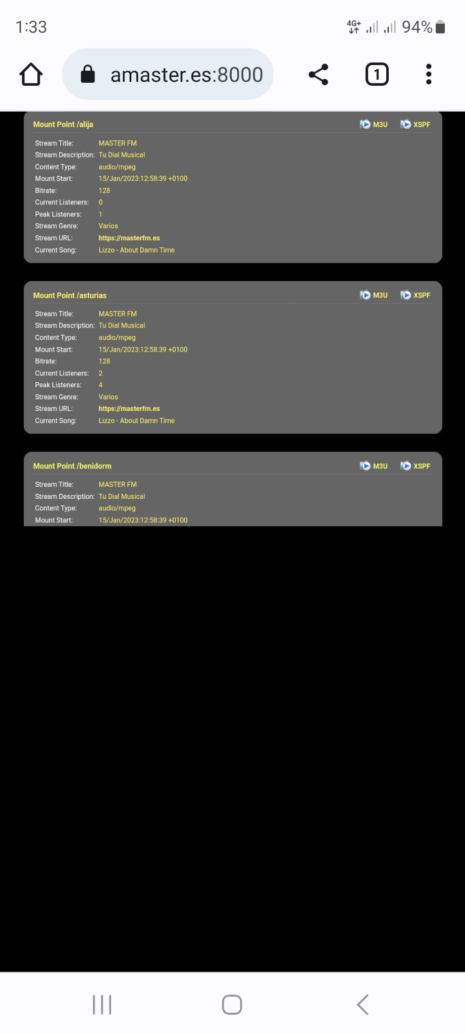 administrator page, not all streaming is seen · Issue #6028 · AzuraCast/AzuraCast · GitHub