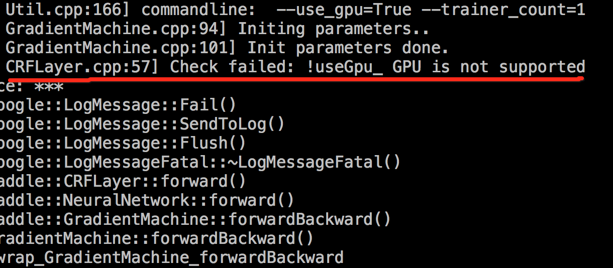 Paddle训练GPU不支持CRF条件随机场 · Issue #12470 · PaddlePaddle/Paddle · GitHub