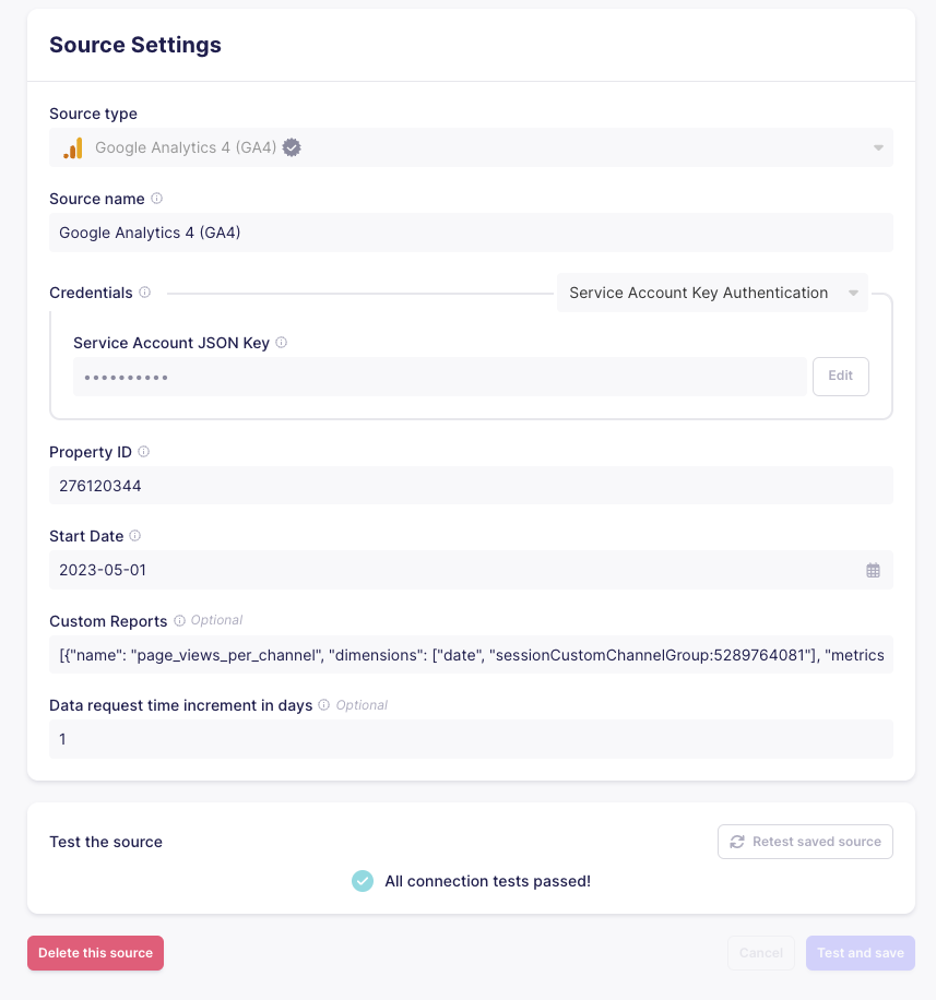 Source Google Analytics v4 (GA4): handle dimensions sessionCustomChannelGroup · Issue #26917 ...