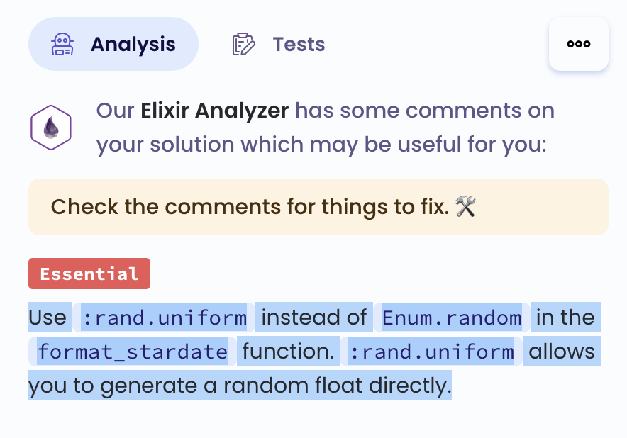 captains-log code analysis // format_stardate · Issue #1011 · exercism/elixir · GitHub