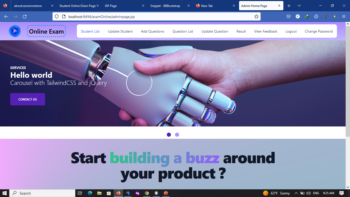 GitHub - KnowledgeMarkg/Online_Examination_System: This is a Java ...
