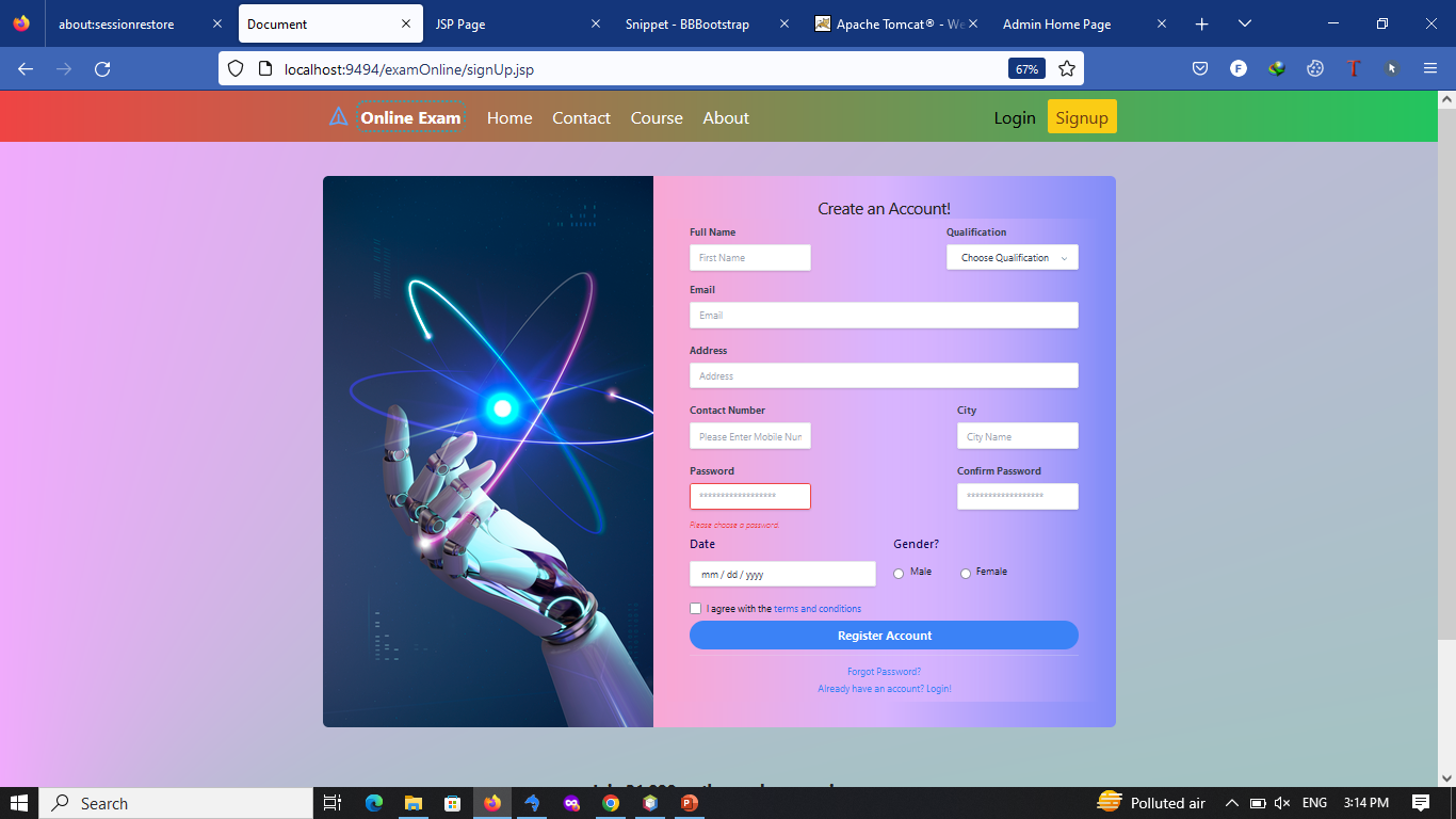 GitHub - KnowledgeMarkg/Online_Examination_System: This is a Java ...