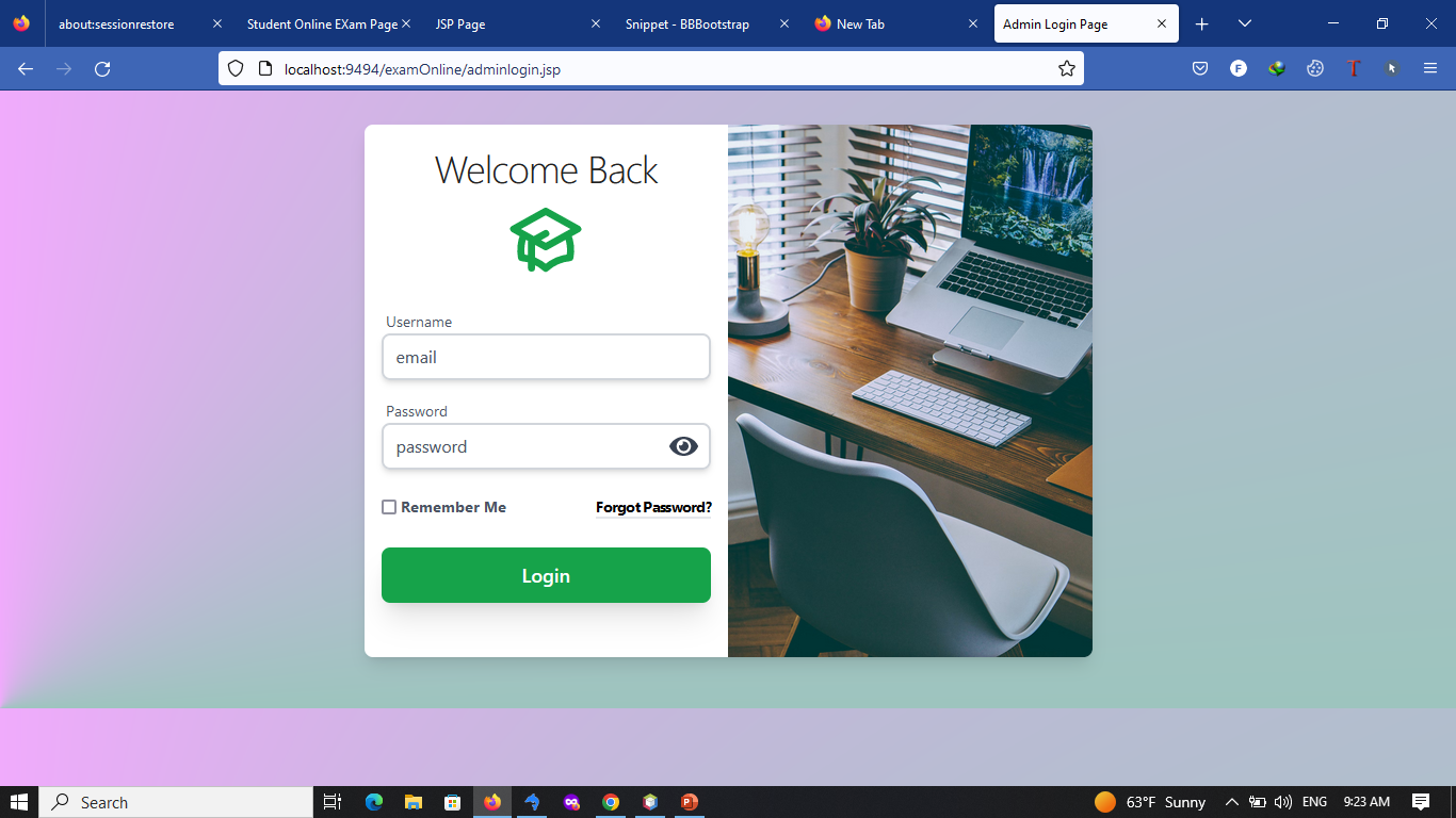 GitHub - KnowledgeMarkg/Online_Examination_System: This is a Java ...