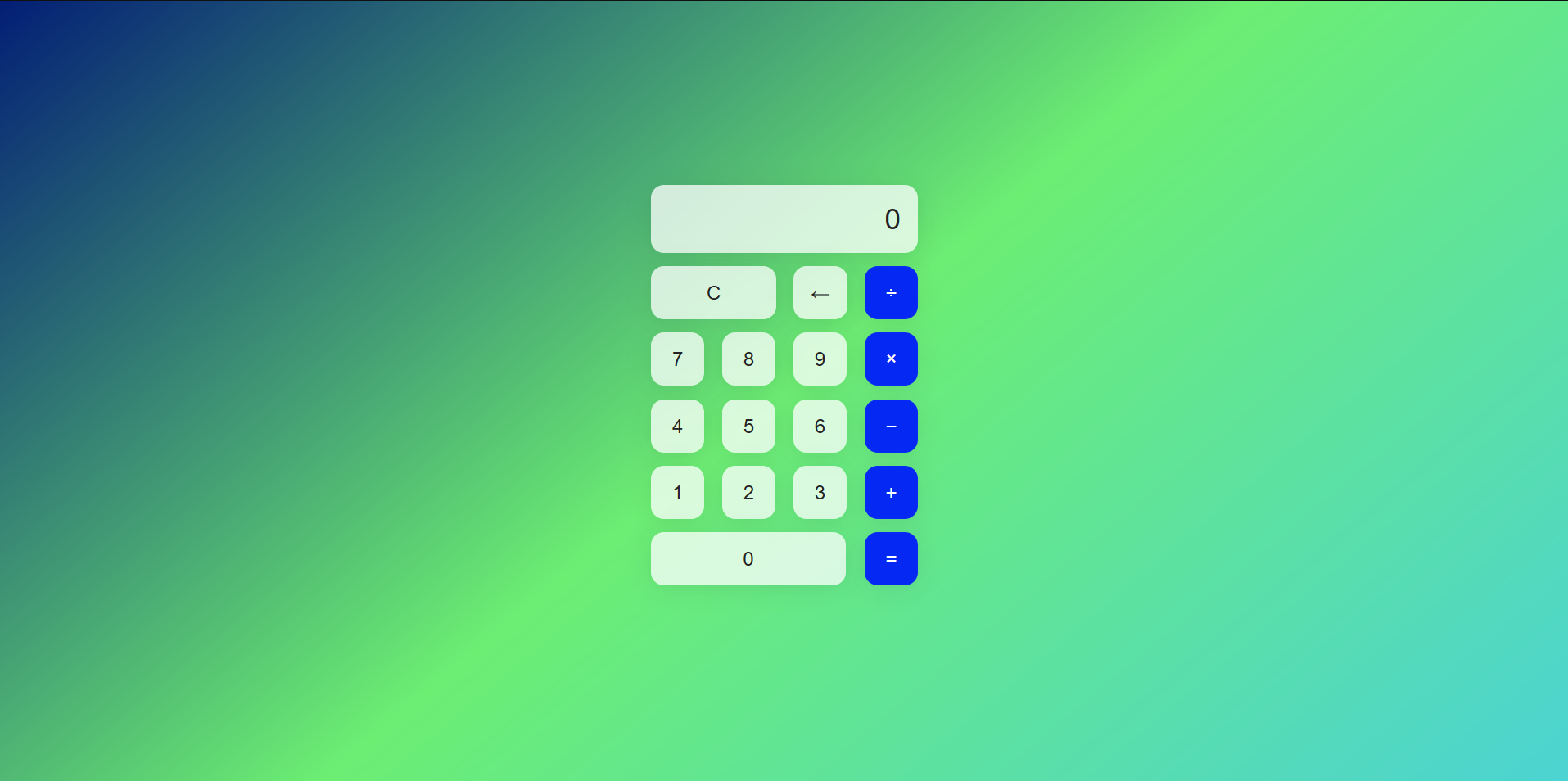 GitHub - Luiss1106/Calculator: Simple Calculator with a blue green Design