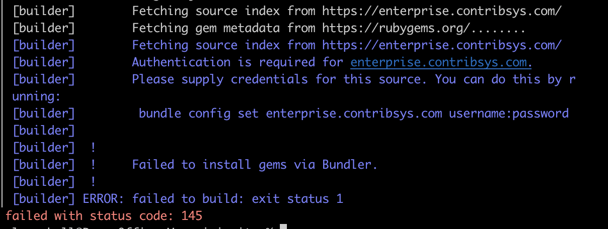 Ruby Buildpack Does Not See Env Vars Causing Bundle Install To Fail With Eg Sidekiq Pro