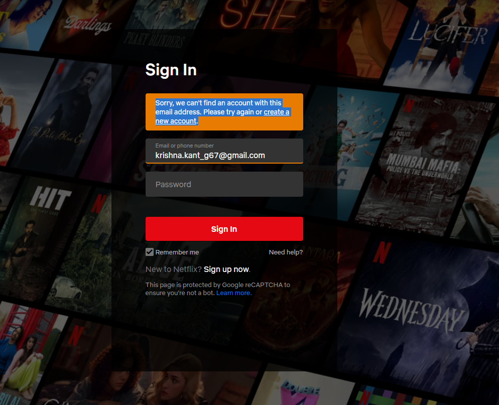 unable to login NETFLIX profile page · Issue #5 · Him104/codepanda_batch_9pm · GitHub