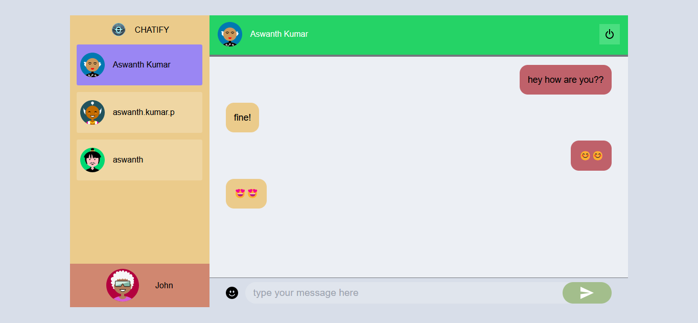 GitHub - aswanthkumarp/Chatify: Real TIme Chat bulit with MERN Stack