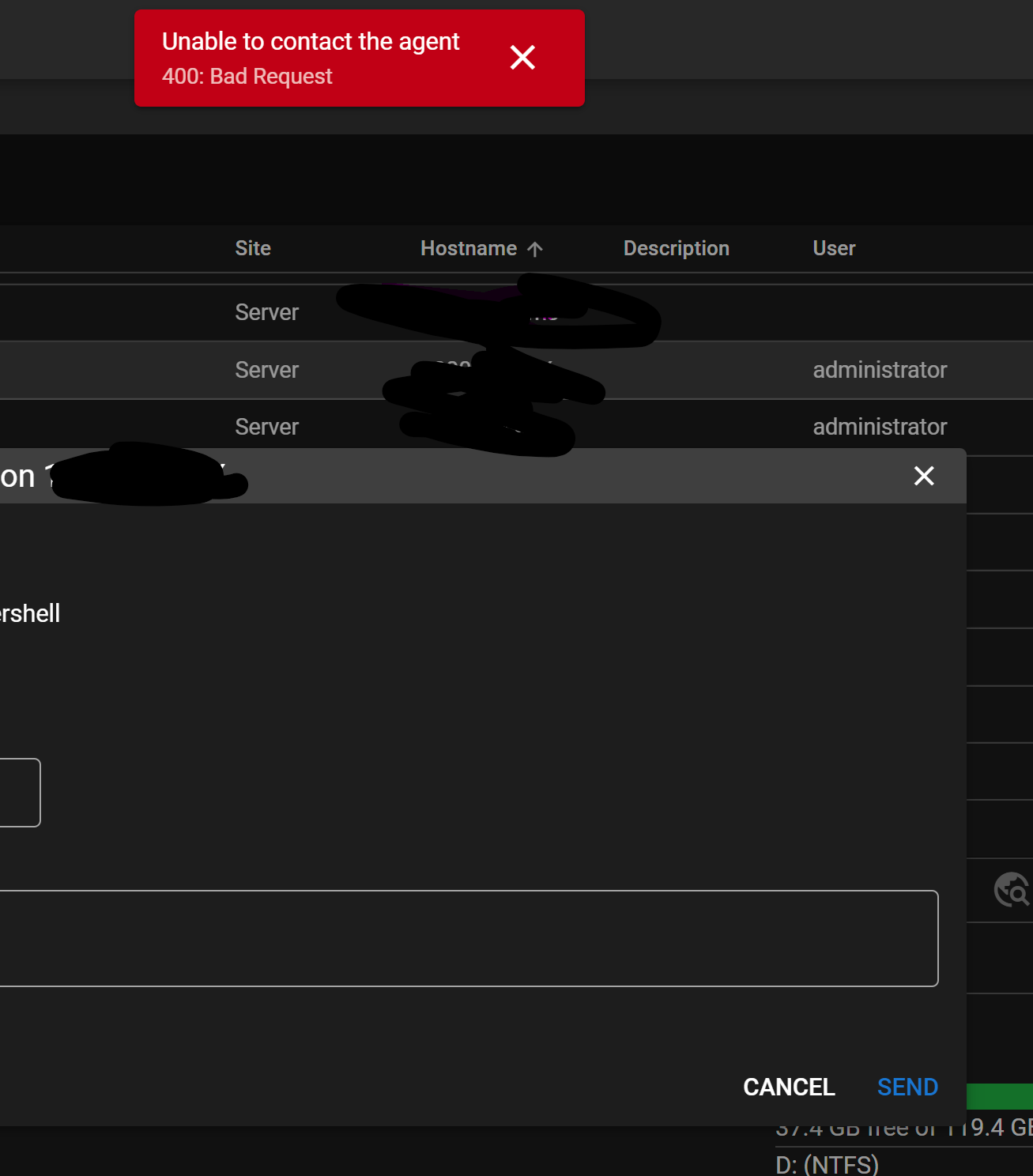 Bug: running scripts and sending commands on Microsoft Exchange Servers · Issue #1359 ...