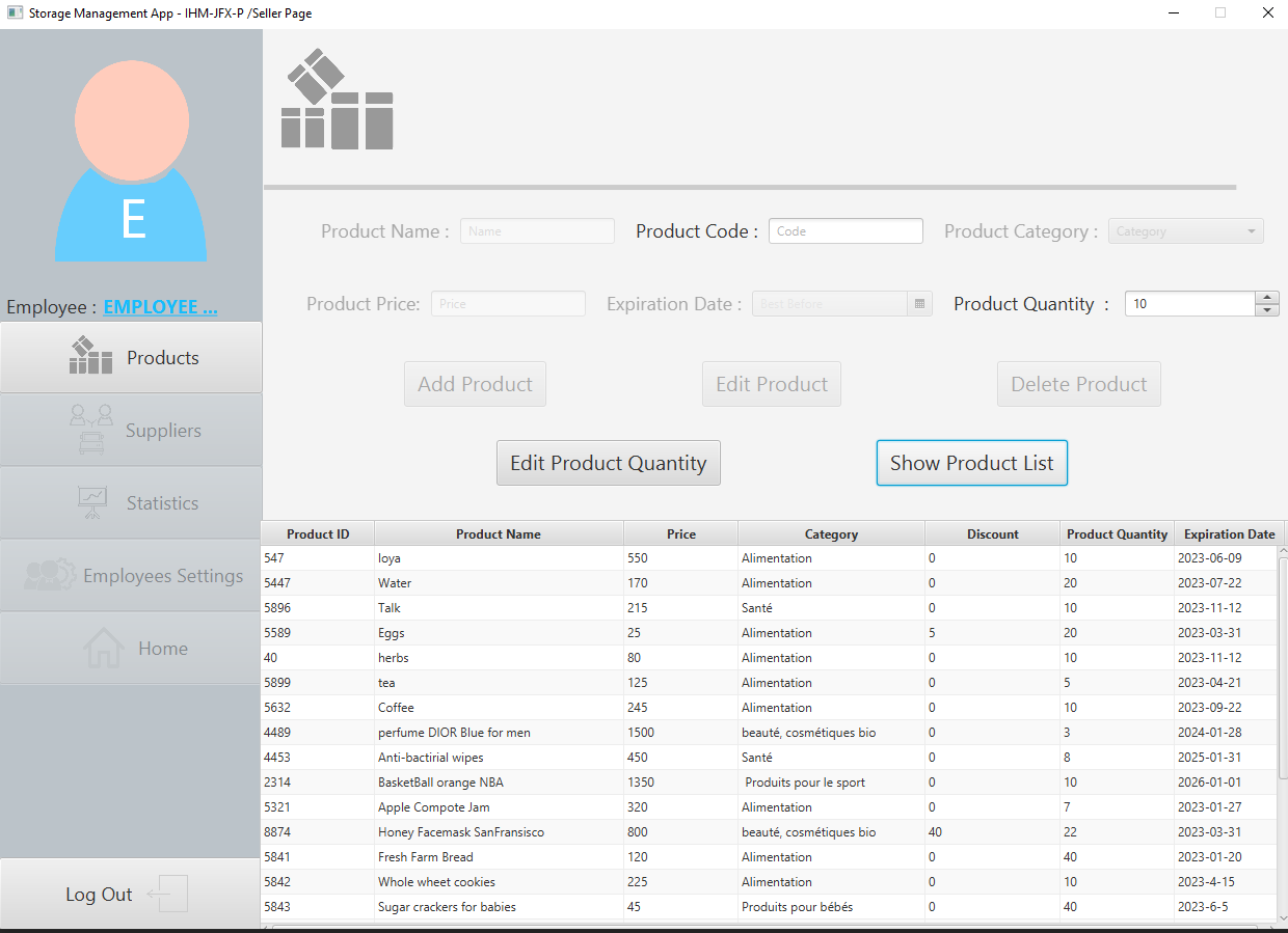 Github Elaaatifstorage Management Using Javafx A Javafx Project Using Scene Builder