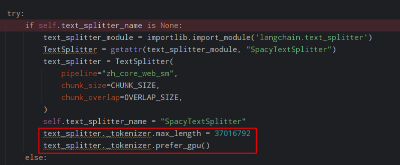 TXT大文本，上传知识库时出错 · Issue #1287 · chatchat-space/Langchain-Chatchat · GitHub