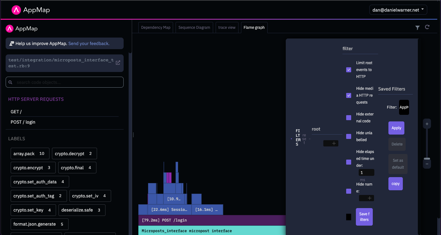 The Layout For The Appmap Filter Options Is Broken On App Land · Issue 1284 · Getappmap Appmap
