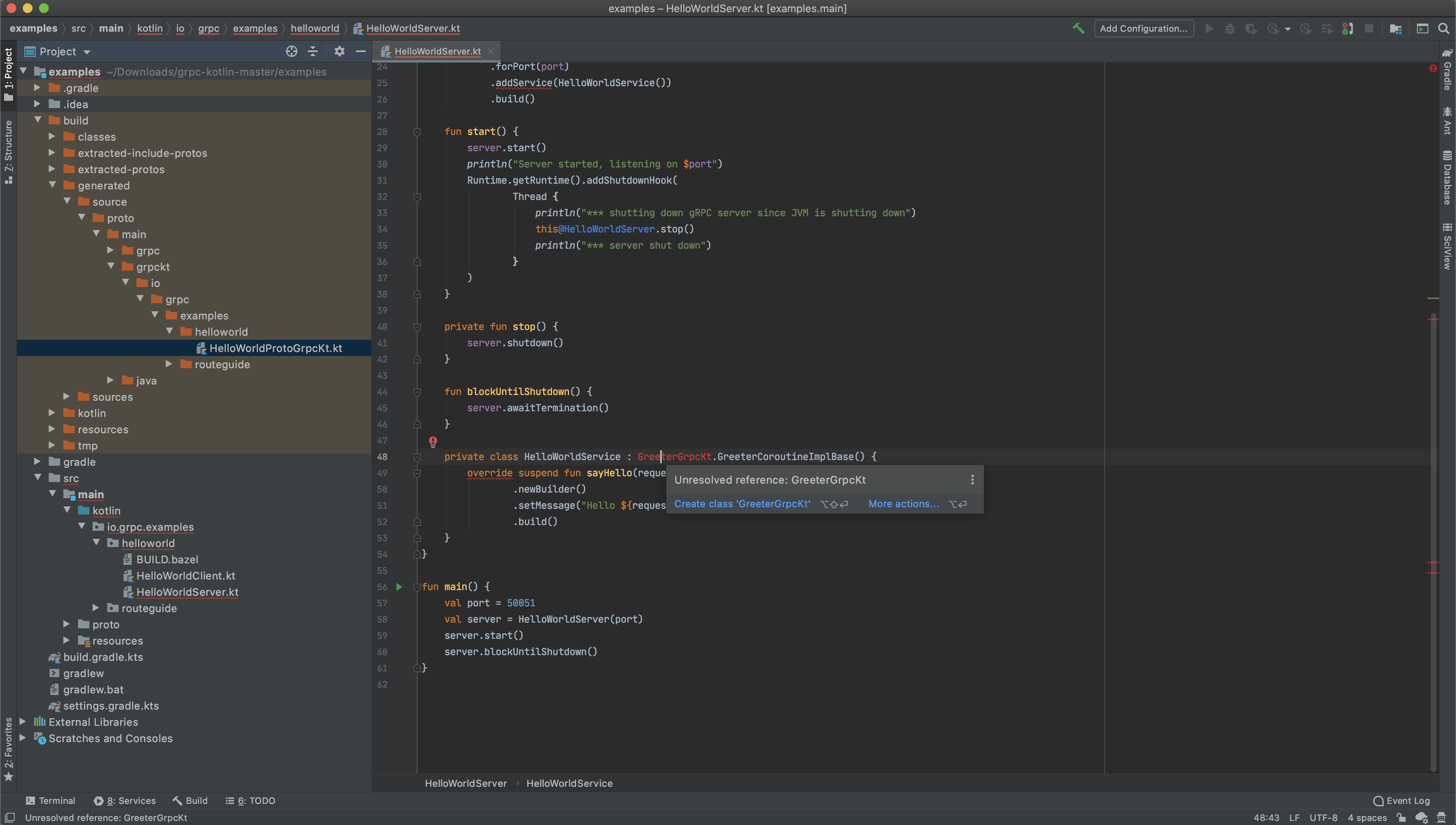 IntelliJ Setup · Issue #142 · grpc/grpc-kotlin · GitHub
