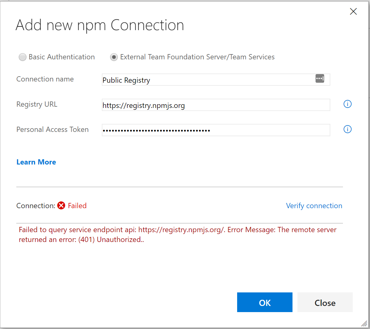 Cannot Authenticate On To Publish A Package With Npm Task 1 · Issue 4956