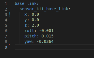 How to set the tf transform from base_link(vehicle frame) to velodyne_top(sensor frame ...