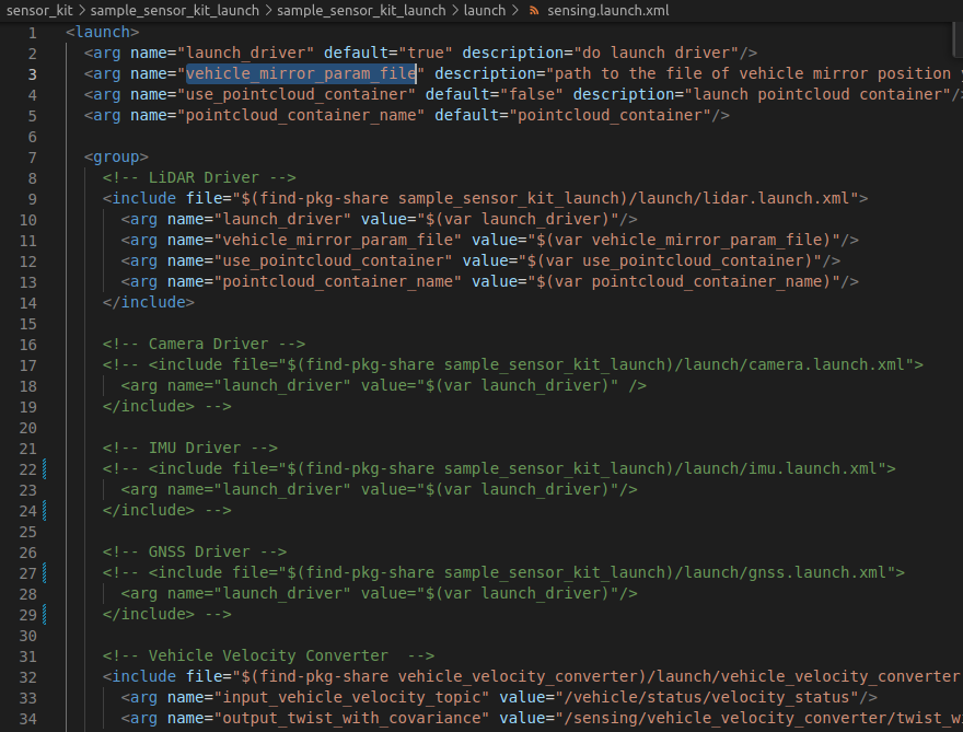 How to set the tf transform from base_link(vehicle frame) to velodyne_top(sensor frame ...