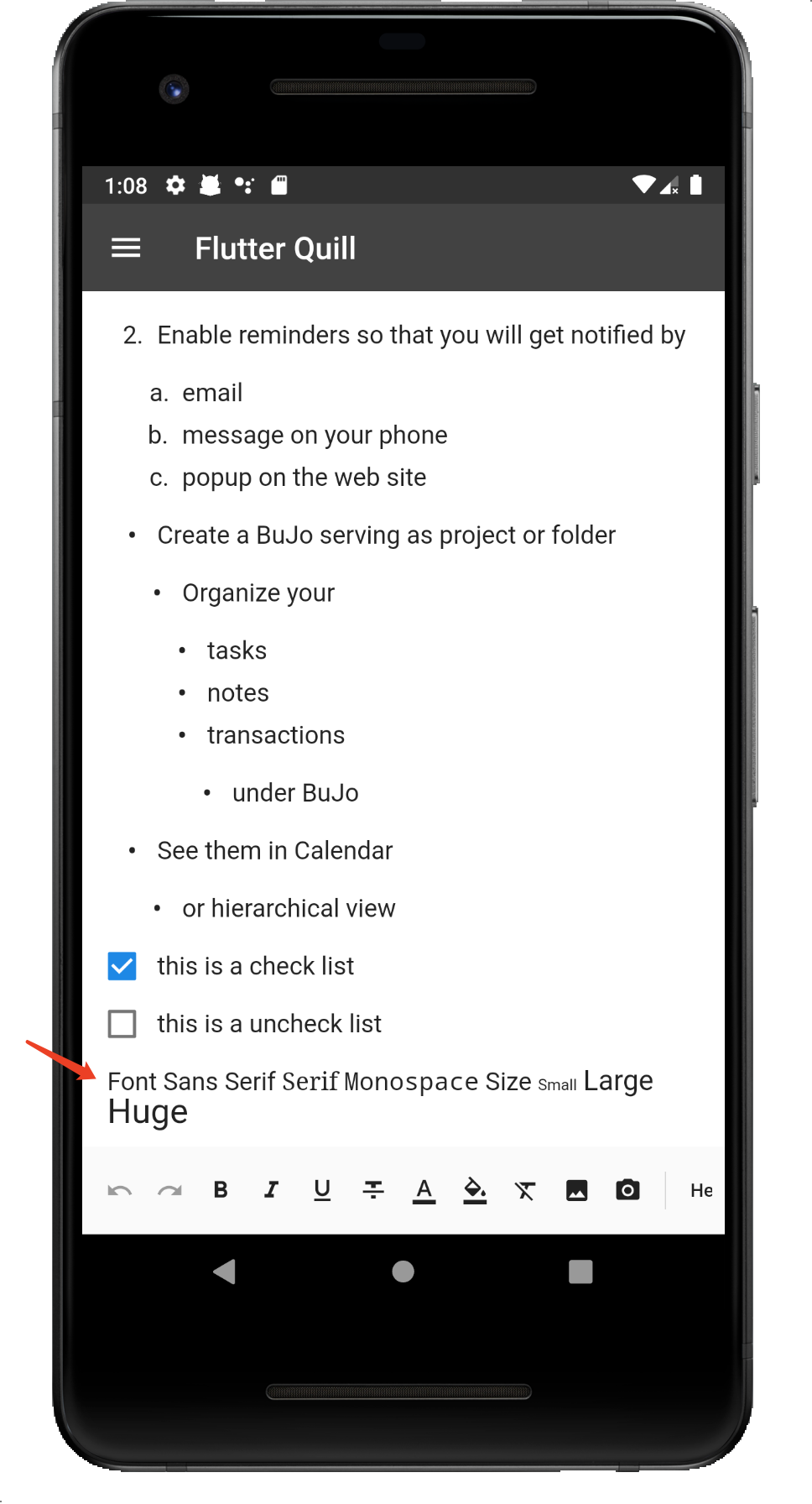 Add variable font and variable font size. · Issue #8 · singerdmx/flutter-quill · GitHub