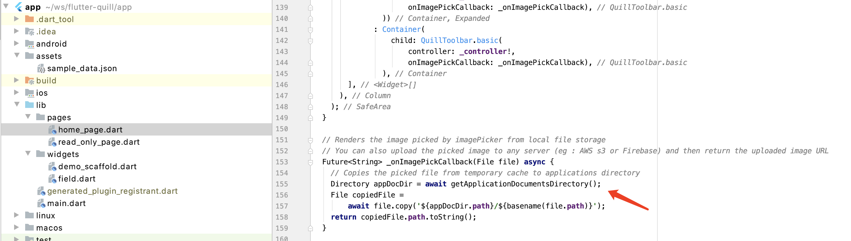 how to change path save directory image · Issue #102 · singerdmx/flutter-quill · GitHub