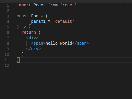 JSX syntax highlighting problem with default parameters. · Issue #34024 · microsoft/vscode · GitHub